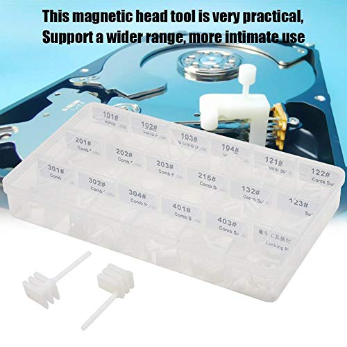 60Pcs Magnetic Head Replacement Tools Hard Drive Repair Magnetic Head Move Tool for 2.5inch 3.5 inch SAS SCSI for Maxtor/Samsung