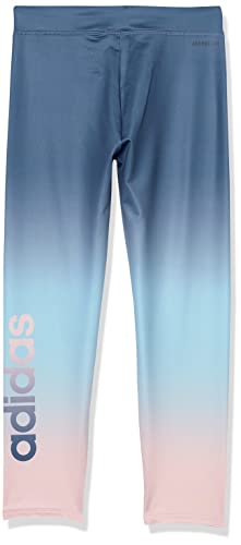 adidas Girls' Aeroready Moisture Wicking 7/8 Tights, Crew Blue, 4T