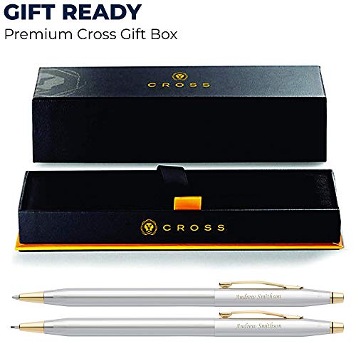 Dayspring Pens Engraved Cross Pen Set | Personalized Cross Classic Century Medalist Pen & Pencil Set. Custom Engraved With Your Name or Message