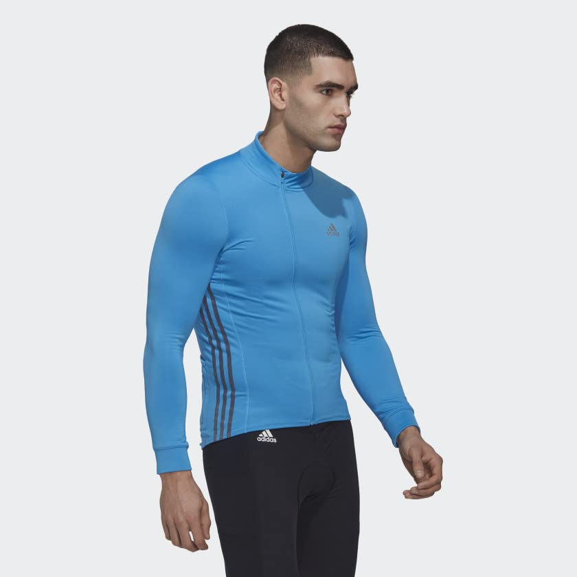 adidas The Cold.RDY Long Sleeve Cycling Jersey Men's, Blue, Size M