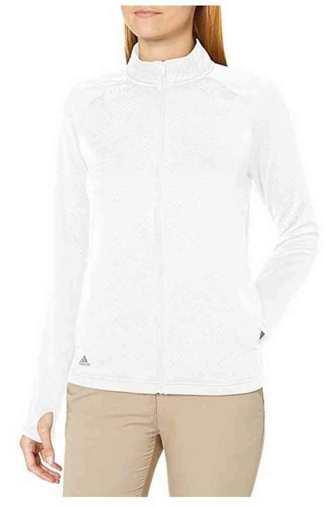 adidas Golf Textured Layer Jacket, White, X-Large