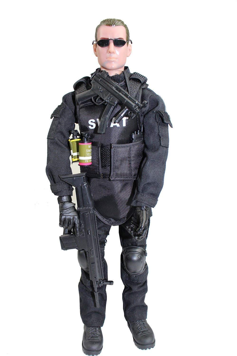 BJPEY 12" Action Figures Toy 1:6 Stand Bendable Soldier Figure Model Toy ( SWAT )