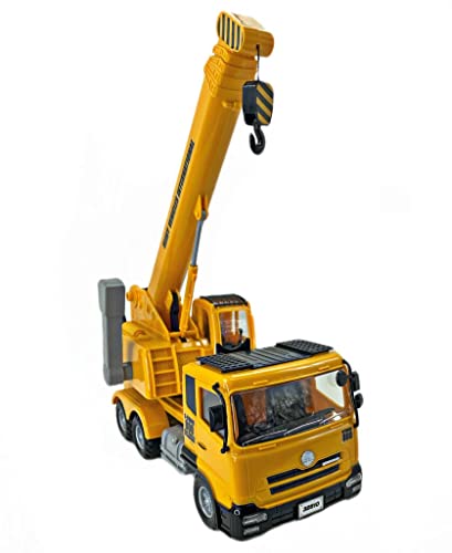 Big Daddy Trucks-Large Sized Friction Powered King Crane which extends to 1 ft Personal Accessories and Toys can be Used on This Truck