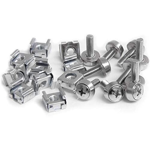 STARTECH.COM 50 PKG M5 MOUNTING Screws and CAGE Nuts for Server Rack Cabinet
