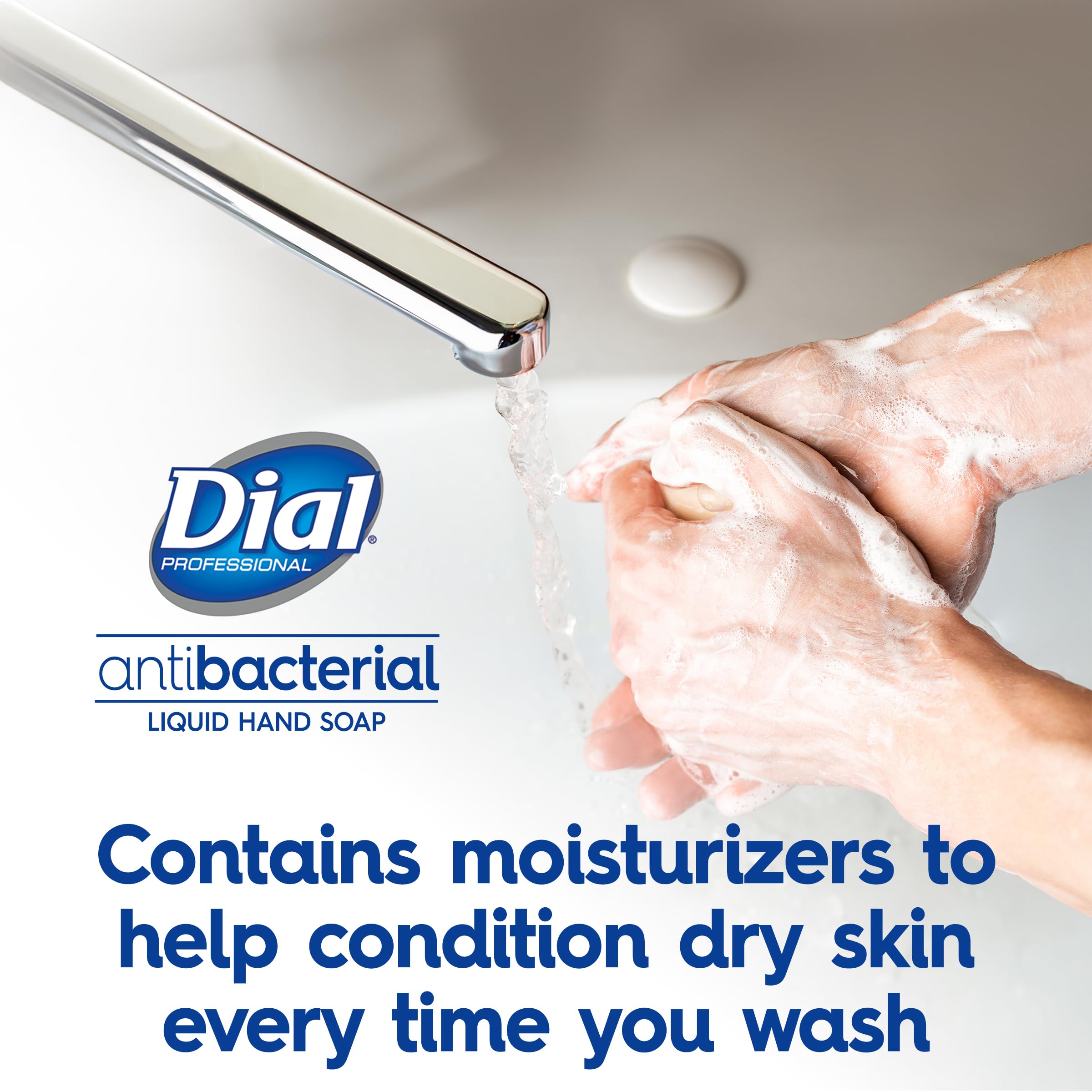Dial Professional Gold Antibacterial Liquid Hand Soap, 1 Gallon Refill Bottle, 128 Fl Oz