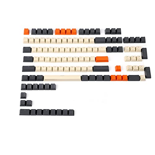 Carbon Miami PBT Double Shot Shine Through ANSI Backlit Keycaps for MX Mechanical Keyboard Melody 96 KBD75 68 61 87 104 Keychron(Only Keycap) (Carbon)