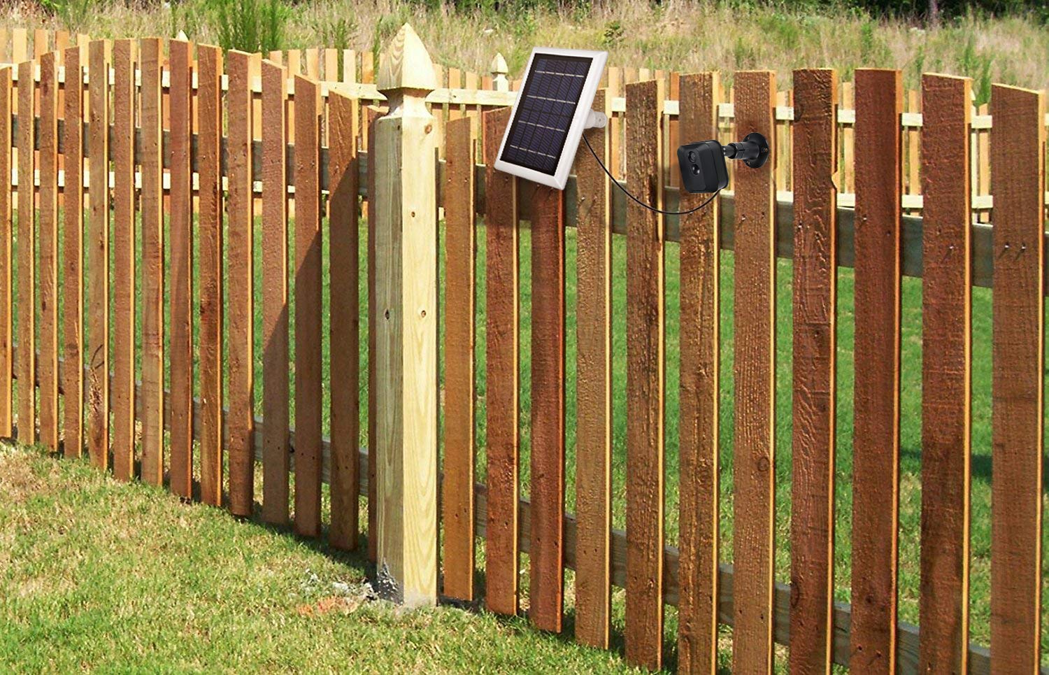 Wasserstein Outdoor Solar Panel with Internal Battery Compatible with Blink Outdoor (3rd Gen) and Blink Outdoor 4 (4th Gen) Cameras (2-Pack, White) - Camera NOT Included