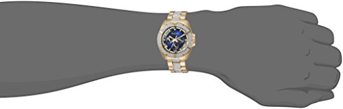 Bulova Men's Crystals Phantom Gold Tone Stainless Steel 6-Hand Multi-Function Quartz Watch Style: 98C128