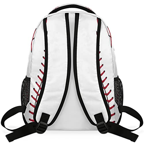 Backpack Baseball Laptop Computer Backpacks Waterproof College School Bookbag Casual Travel Hiking Camping Daypack for Women Men