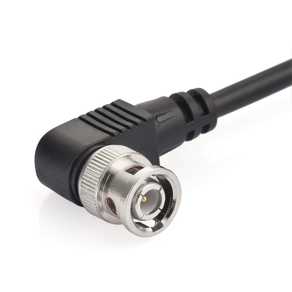 Superbat BNC Cable 3G/HD SDI Cable 3ft SDI Coil Cable 75Ohm BNC to BNC Extension Coaxial Cable for Cameras and Video Equipment,Supports HD-SDI/3G-SDI,SDI Video Cable (Black,1Pcs)