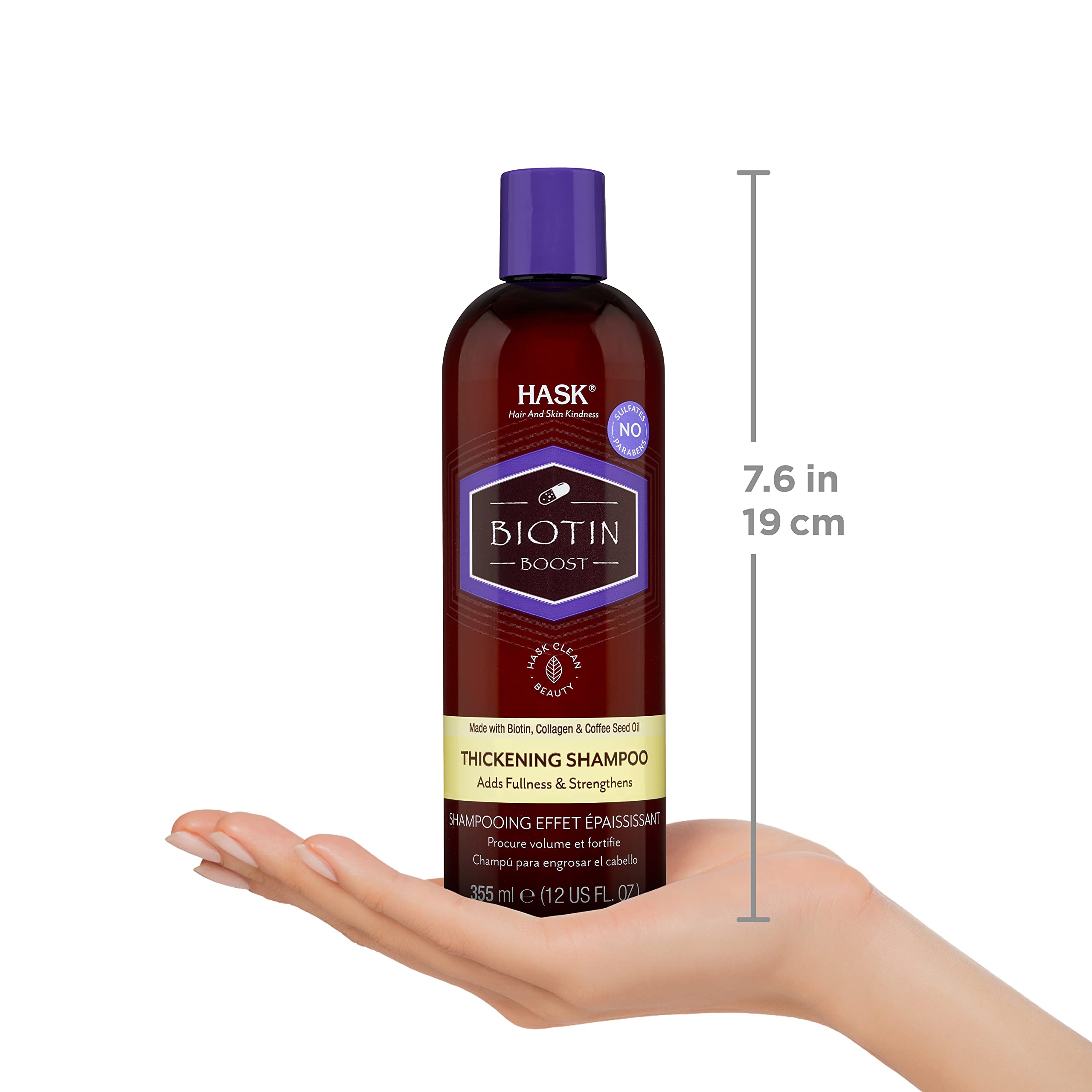 HASK Biotin Boost Thickening Shampoo, 12 Fl Oz