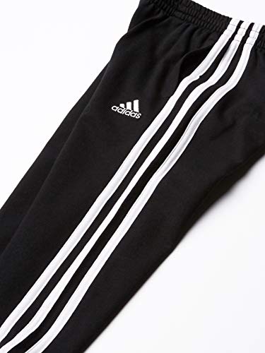 adidas Boys' Li'l Sport Fleece Zip Front Hoodie & Jogger Active Clothing Sweatsuit Set, Essentials Black, 5