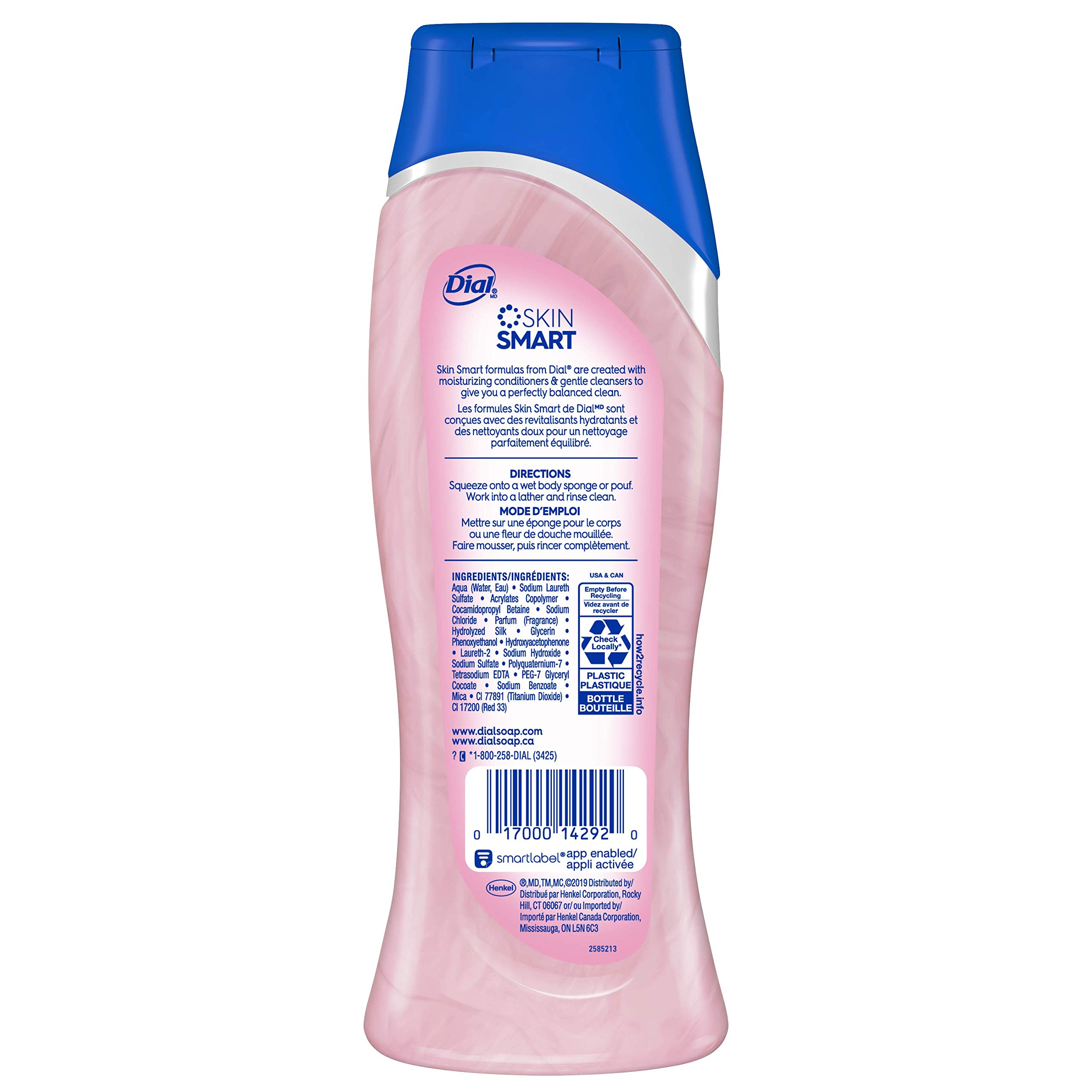 Dial Body Wash, Silk & Magnolia, 21 Ounces (Pack of 6)