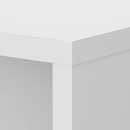 Bush Business Furniture Echo Bow Front Desk, Pure White