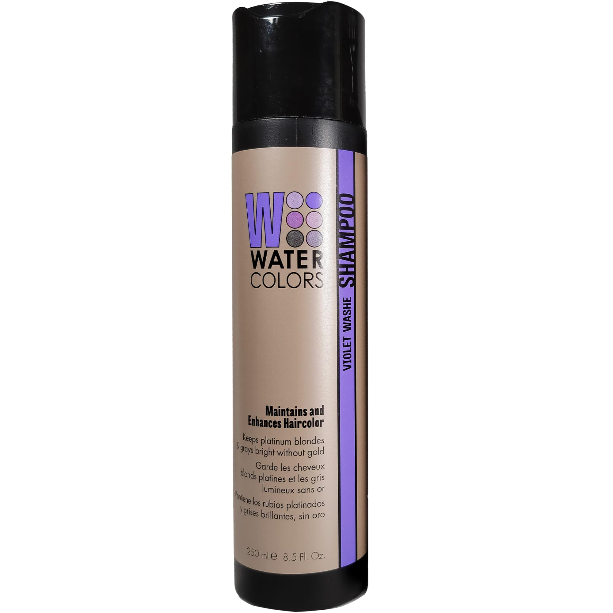 Watercolors Semi Permanent Color Depositing Shampoo. Sulfate & Paraben Free to Maintain & Enhance Hair Color 8 fl oz - VIOLET WASHE