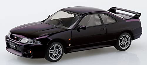 Aoshima Bunka Kyozai 1/32 The Snap Kit Series Nissan R33 Skyline GT-R Midnight Purple Color Coded Plastic Model 15-A