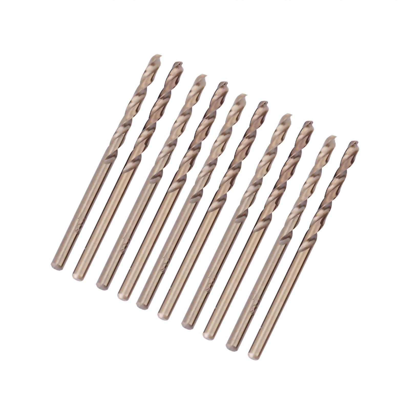 Yosoo Health Gear Cobalt Drill Bits, 3.5mm Drill Bit M35 Specialist Metal Drill Bits, Hss-co Twist Drill Bit Stainless 1.0-5.0mm for Drilling Stainless Steel Cast Iron Sheet Metal Steel Plate Angle