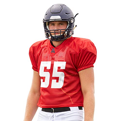Champro Men's Standard Time Out Adult Football Practice Jersey for Training, Scrimmage Games, Gold, Medium