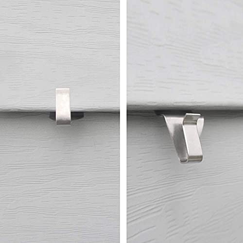No-Hole Needed Vinyl Siding Hooks Hangers for Hanging 8 Pack, Heavy Duty Light Mailbox Planter Hanger 8 Pack