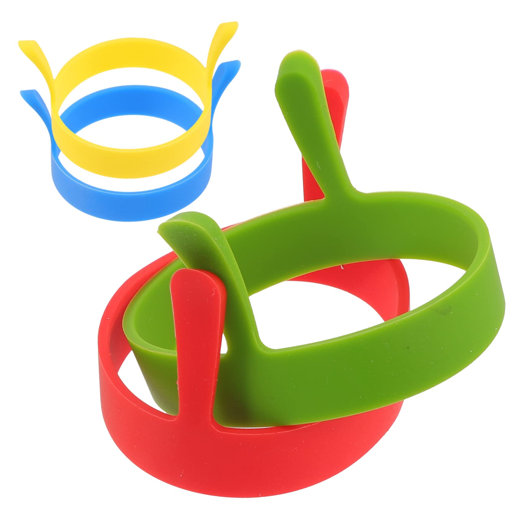 8pcs Convenient Omelette Rings Kitchen Gadgets Kitchen Egg Molds Frying Egg Rings Breakfast Egg Molds Silicone Egg Rings Round Omelette Rings Household Egg Rings Round Egg Rings