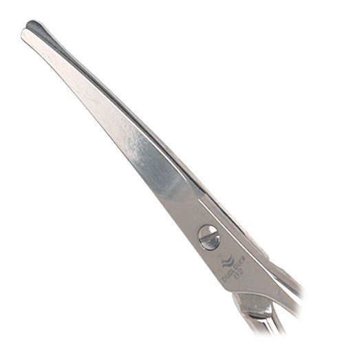 Dubl Duck Stainless Steel Ear/Nose Curved Pet Grooming Shears, 4-Inch