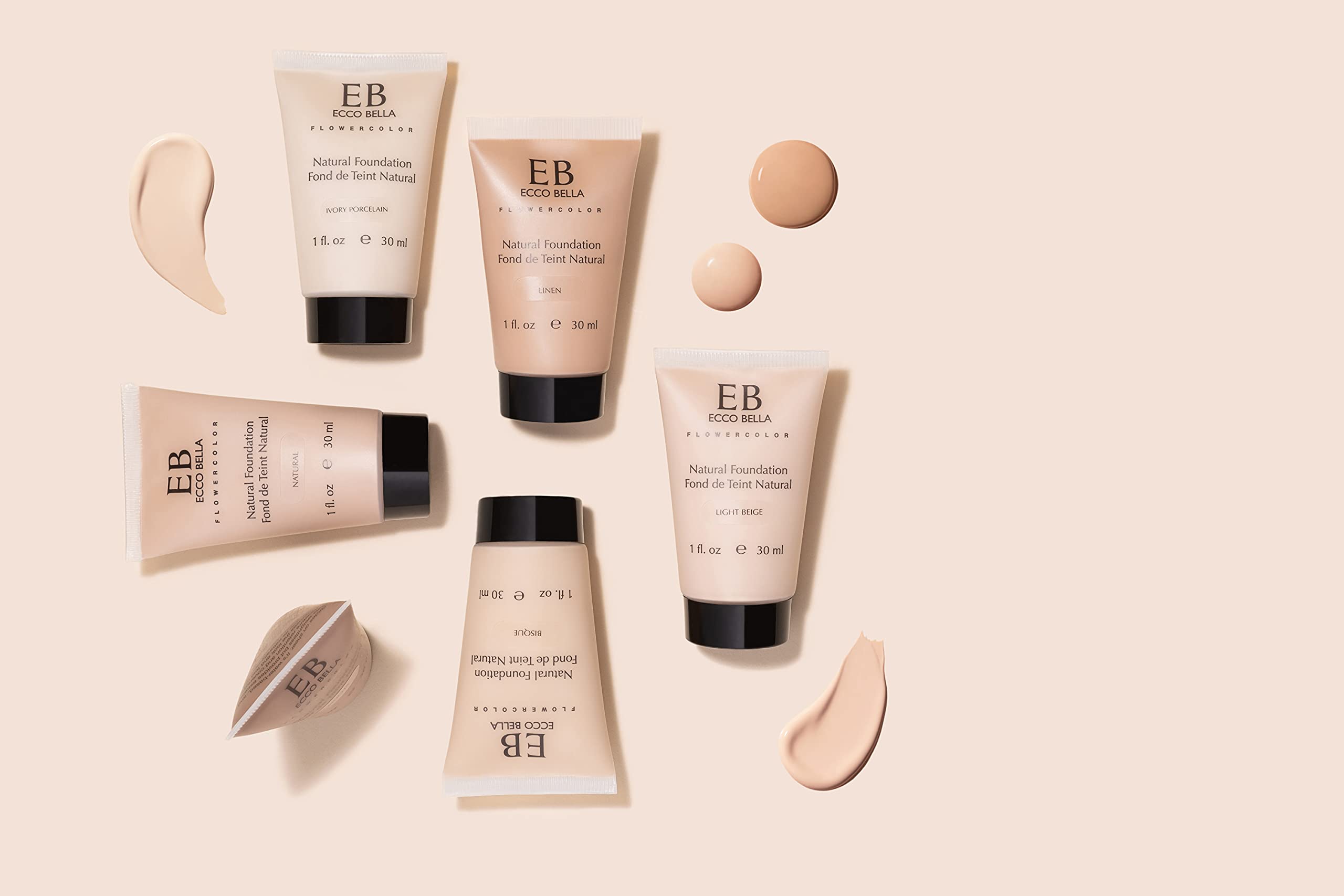Ecco Bella Plant-Based Vegan Foundation (Natural)
