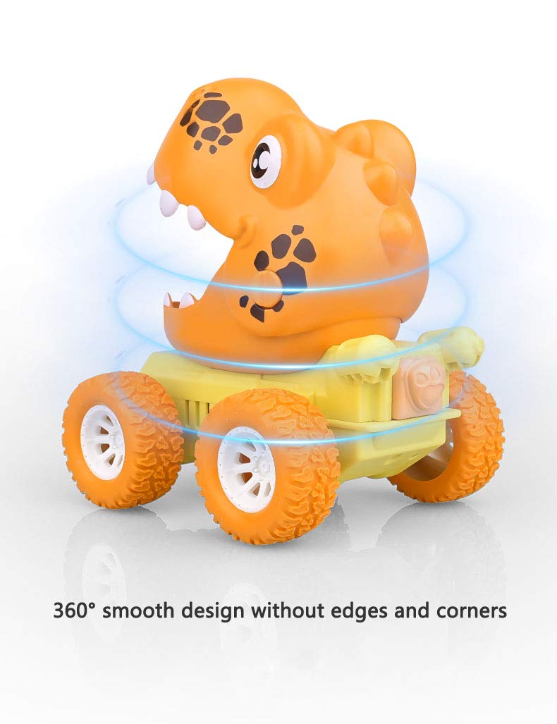 Dinosaur Toy,Press&go Dinosaur car Toy for Kids 3+ Year Old Push and go Toy car for boy(Wheel Color Random)