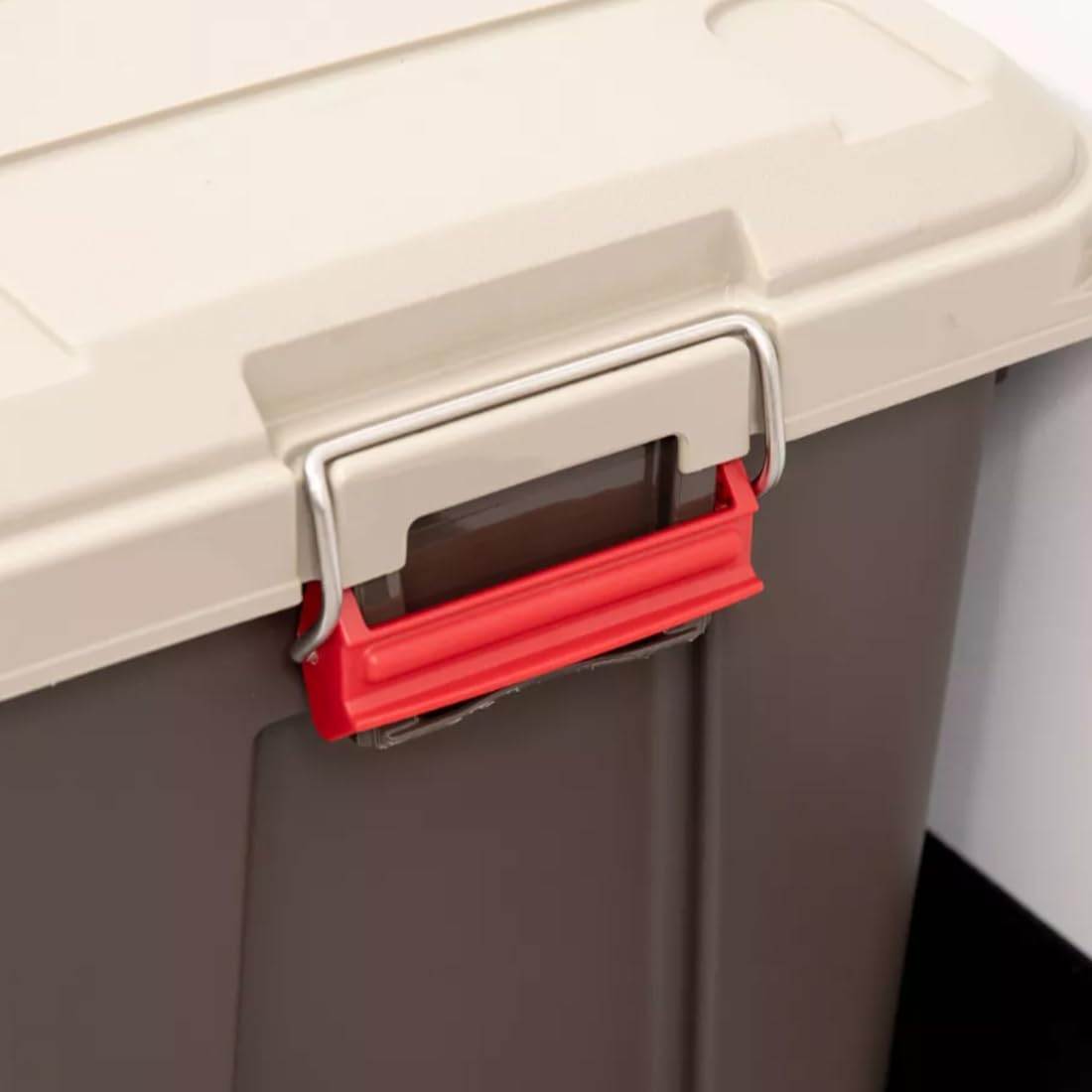 82qt Store-It-All Container Plastic Storage Box with Durable Lid and Seal and Secure Latching Buckles with Buckles,Durable Stackable Nestable Organizing