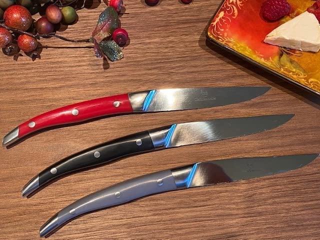 Arc Cardinal Chef & Sommelier Imperial Steak Knife, Made in USA, 9 5/8-Inch, Grey, Set of 12