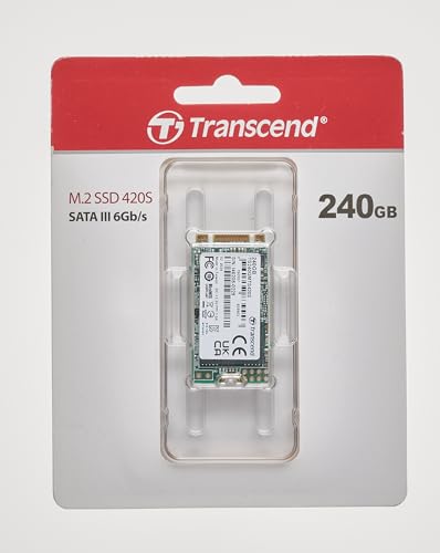 Transcend 240GB M.2 SATA III 6GB/S SSD MTS420 3D TLC Flash 42mm Form Factor
