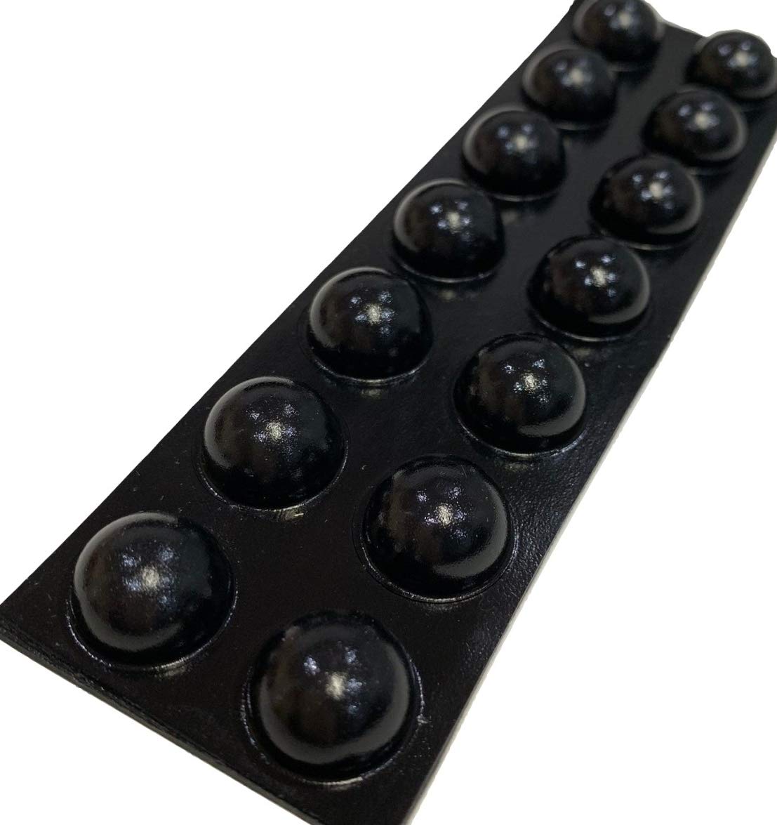 Black Adhesive Bumper Feet - Made in USA – Rubber Isolation Pads for Speakers, Subwoofers, Home Theater, Electronics, Audio Equipment – 14 Piece