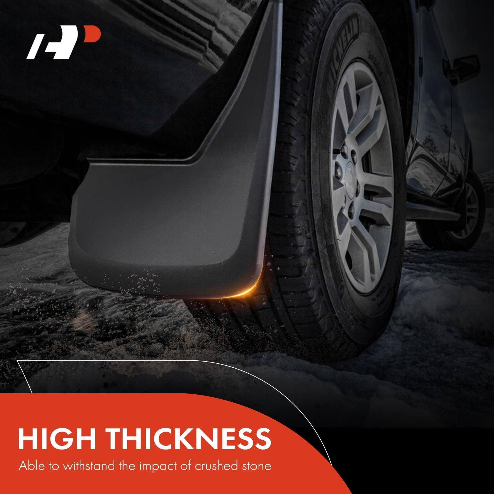 A-Premium Mud Flaps Splash Guards Mudguards Mudflaps [W/Hardware Accessories] Compatible with Toyota Tacoma 2023-2016, [Doesn't Fit SR], Set of 4PCS, Front and Rear (Driver & Passenger Sides)