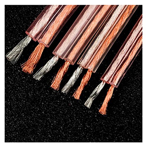 ACICS Professional Speakers Cable Free Copper Speaker Wire Amplifier Home Theater KTV DJ Audio Auxiliary Cable(M400 Core,10m)
