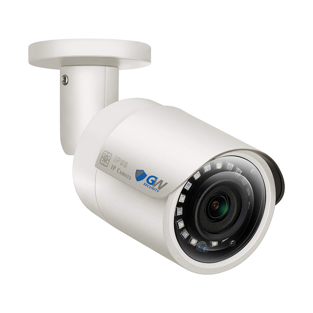 GW Security 8 Channel 4K NVR 5MP POE Audio & Video Security Camera System - Four 5MP 1920P AI Human & Vehicle Detection Weatherproof Bullet Cameras, Built in Microphone, Quick QR Code Easy Setup