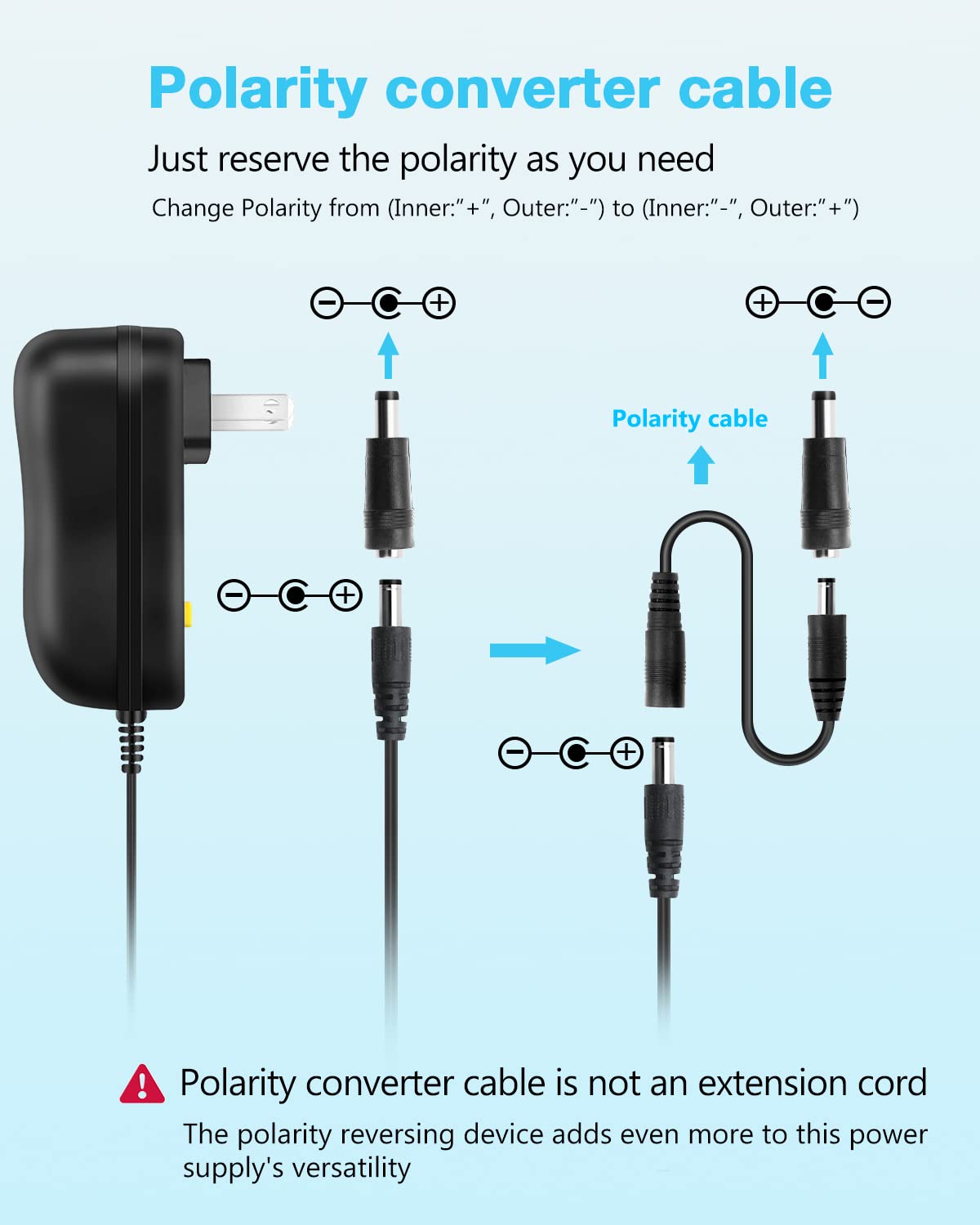 Aclorol 36W Universal AC/DC Power Adapter 3~12V 3A Adjustable Power Supply 100V-240V AC to DC 3V-12V 9V 7.5V 6V 5V 4.5V 3V 3A 2.5A 2A 1A Converter Switching with Polarity Converter & 14 Tips