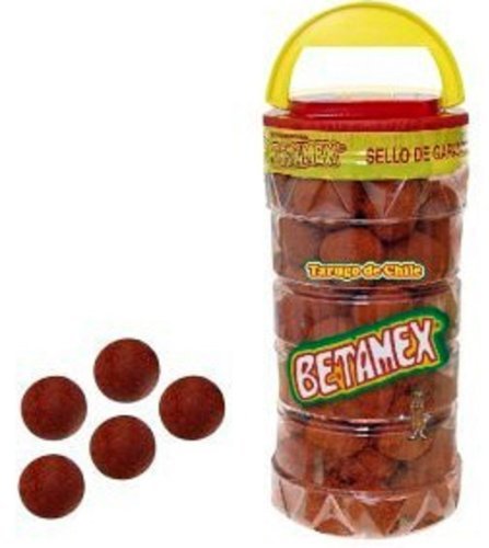 Betamex Tarugo Tamarindo Enchilado Mexican Hot Tamarind Candy Balls 100 Pcs by Betamex