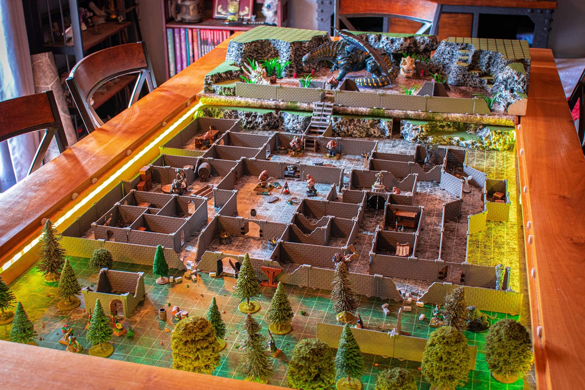Dirt Cheap Dungeons Modular Dungeon System - Legend Set (Extra Large): RPG Terrain Building for Dungeons & Dragons, Pathfinder, War Gaming, and More!