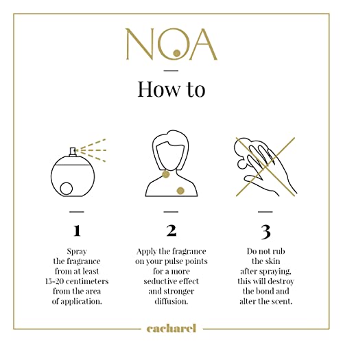 Cacharel Noa Eau de Toilette Spray Perfume for Women, 3.4 Fl. Oz (Pack of 1)