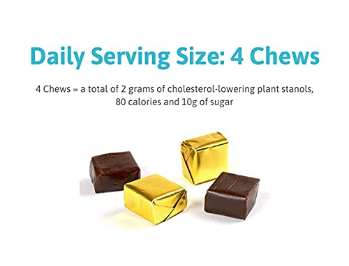 Benecol® Soft Chews - Made with Cholesterol-Lowering Plant Stanols, which are Clinically Proven to Reduce Total & LDL Cholesterol* - Dietary Supplement (120 Chocolate Chews)