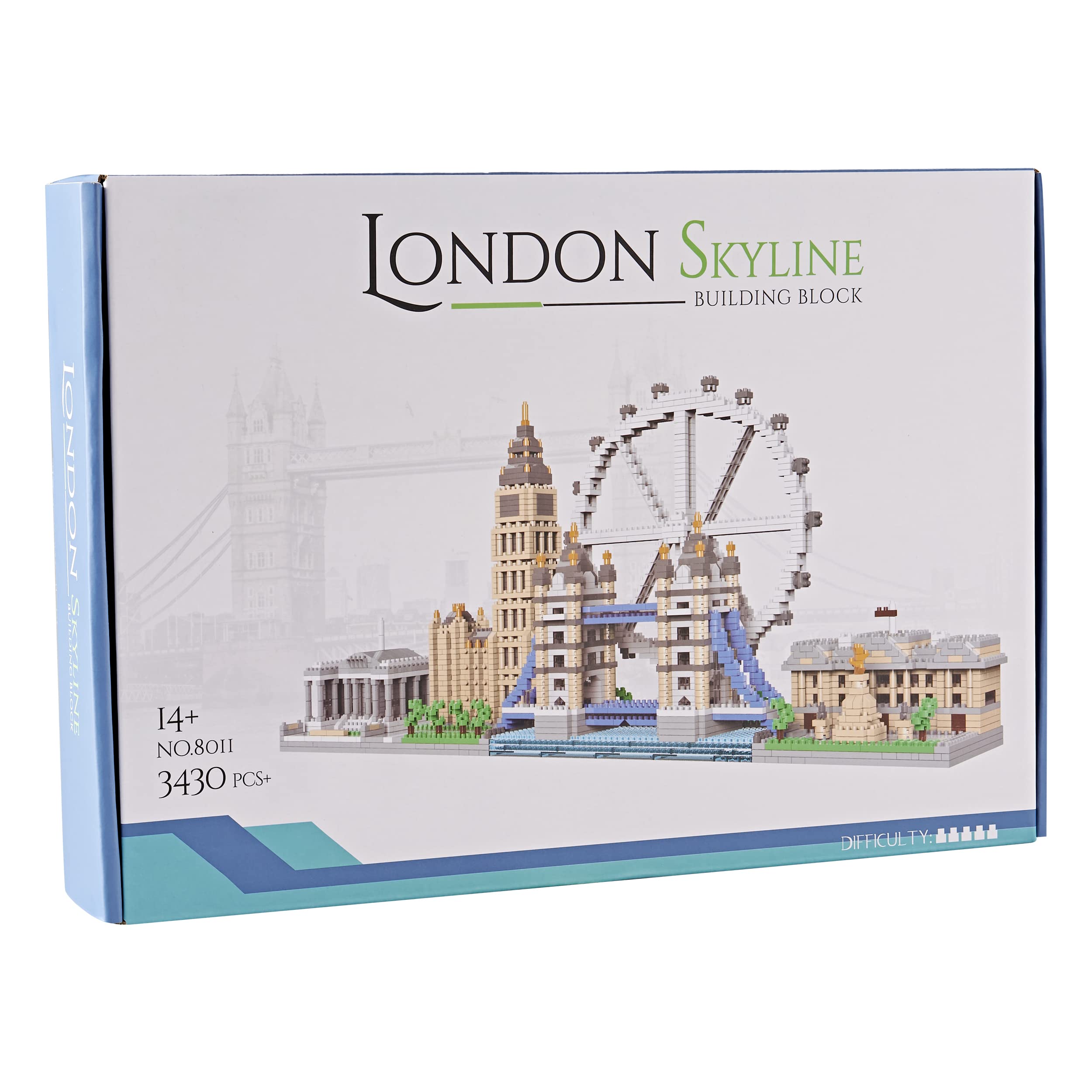 DOLBLOCK Architecture Micro Building Blocks Set London Skylines Series for Adult and Children Assembly, 3D Toy for Ages of 14+ - 3430 Pieces