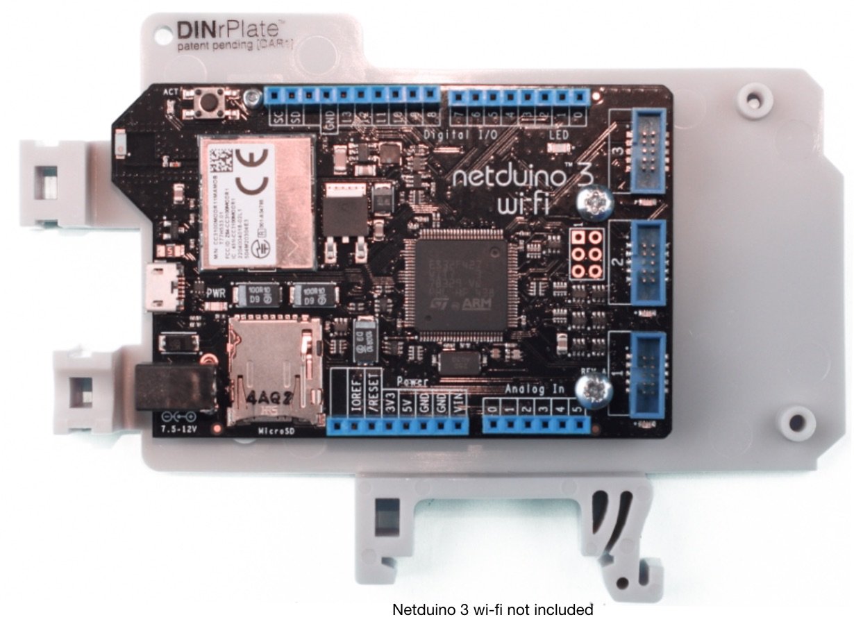 DIN Rail Mount for Arduino UNO/Mega (3-Pack)