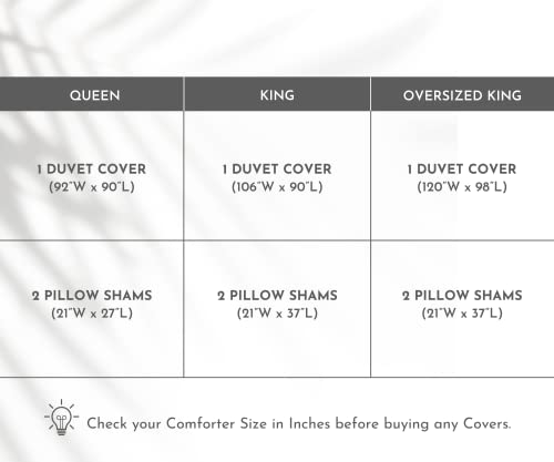 California Design Den Duvet Cover, Queen Size 400 Thread Count Sateen 3 Piece Bedding Set, 100% Pure Cotton Comforter Cover, Two Pillow Shams, Button Closure, Corner Ties, Bright White