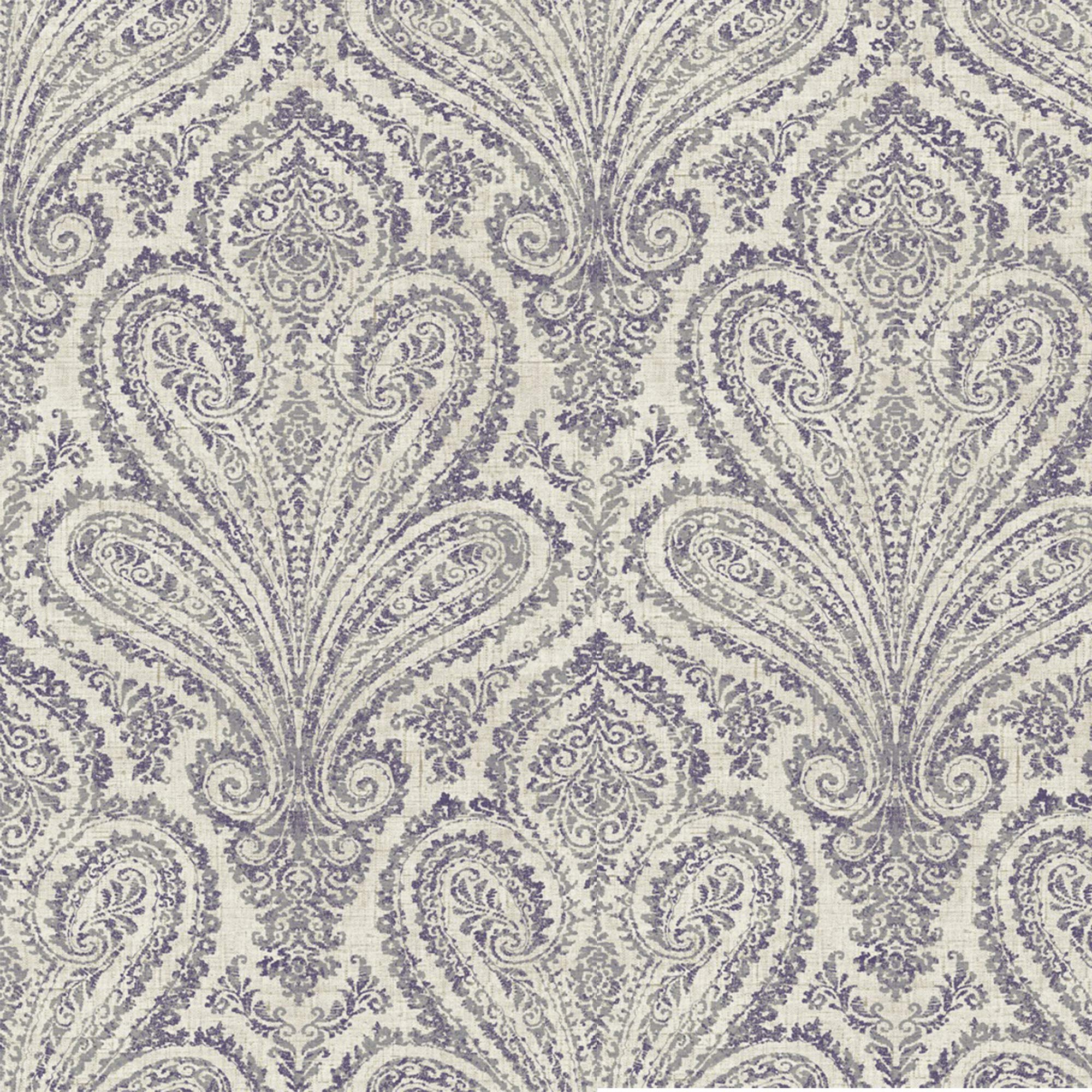 A1 Home Collections Drape Nolan Paisley Designer Drapery Panel Set of 2, Green/White | 100% Organic Cotton | 2in 1 Construction Rod Pocket with Hidden Tab, 50" X 108"