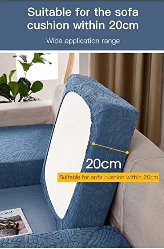 GSTUITGO Stretch Sofa Covers,Couch Cushion Slipcovers for Sofa Bedroom,Anti-Slip L Shape Sofa Covers,Chaise Lounge Sofa Slipcover,Wear-Resistant,for Sectional Sofa(Jade White,Single Seat)