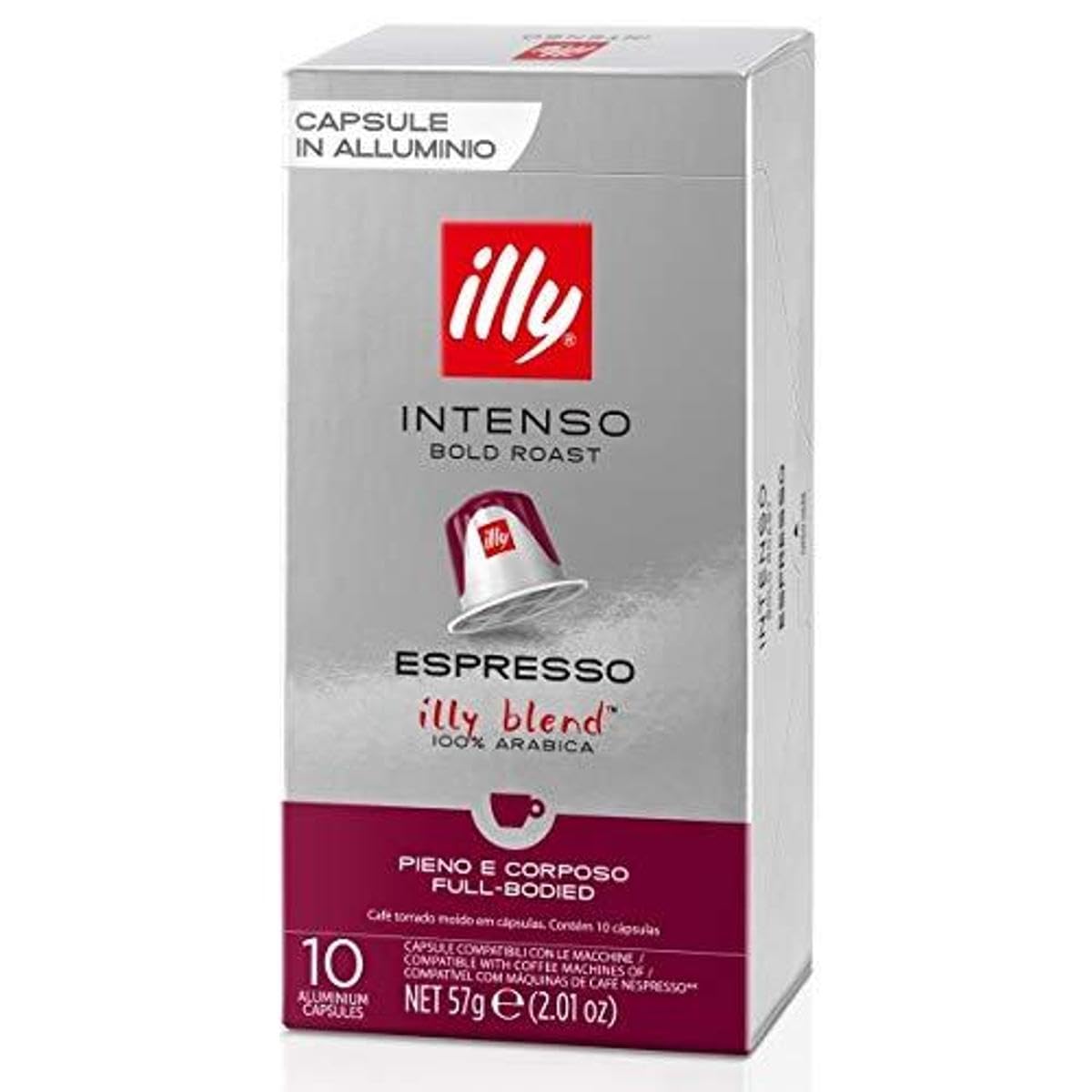 80 x ILLY - OriginalLine Compatible ALUMINIUM Capsules - INTENSO (BOLD ROAST)