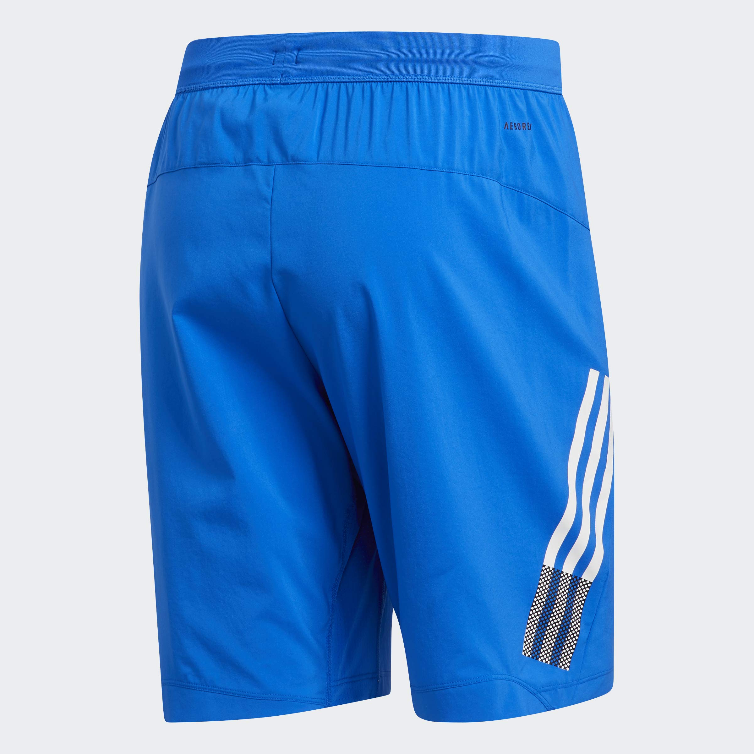 adidas Men's 4KRFT 3-Stripe+ Woven 9-Inch Short Glory Blue Large