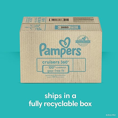 Diapers Size 3, 168 Count - Pampers Pull On Cruisers 360° Fit Disposable Baby Diapers with Stretchy Waistband, (Packaging & Prints May Vary)