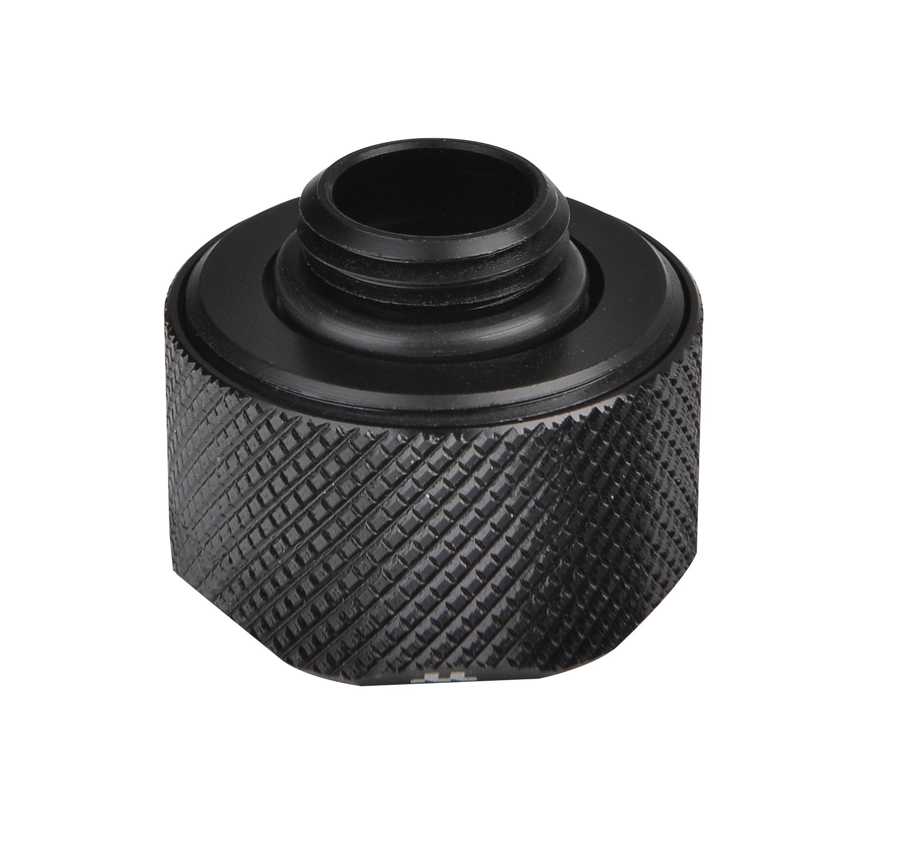 Thermaltake Pacific Black 4 Build-In O-Rings C-Pro G1/4 PETG 16mm OD Compression Fitting 6 Pack CL-W214-CU00BL-B