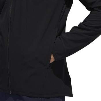 adidas Men's AEROREADY Woven 3-Stripes Full-Zip Jacket Black X-Large