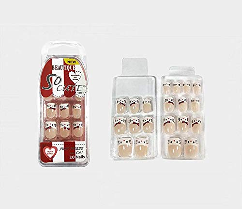 Beautia 3 Pack 60Tips So Cute Junior False Fake Design Nails, Sticker Nail for Kids